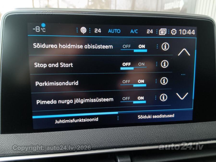 Серый Пежо 5008 2019 в Таллин, объемом двигателя 1.60 л и пробегом 78 тыс. км за 19990 €, фото 14 на AUTOMOTO.COM.LV