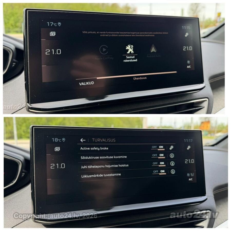 Grey Peugeot 5008 2021 in Parnu, with an engine capacity of 1.20 L and mileage of 26 thousand km for 22900 €, photo 27 on AUTOMOTO.COM.LV