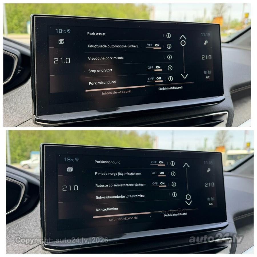 Grey Peugeot 5008 2021 in Parnu, with an engine capacity of 1.20 L and mileage of 26 thousand km for 22900 €, photo 28 on AUTOMOTO.COM.LV
