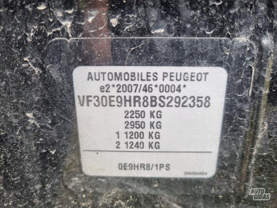 Пежо 5008 2011 в Таураге, объемом двигателя 1.60 л и пробегом 200 тыс. км за 2550 €, фото 15 на AUTOMOTO.COM.LV
