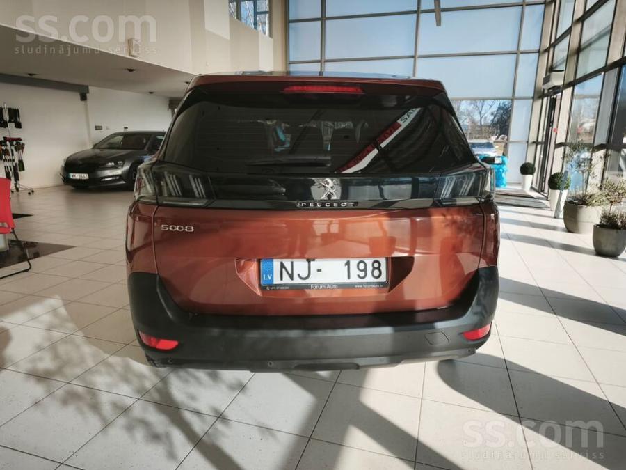 Oranžs Peugeot 5008 2022 Rīga, ar dzinēja tilpumu 1.50 L un nobraukumu 100 tūkst. km par 18100 €, foto 7 vietnē AUTOMOTO.COM.LV