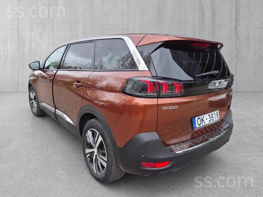 Orange Peugeot 5008 2022 in Riga, with an engine capacity of 2.00 L and mileage of 80 thousand km for 19500 €, photo 4 on AUTOMOTO.COM.LV