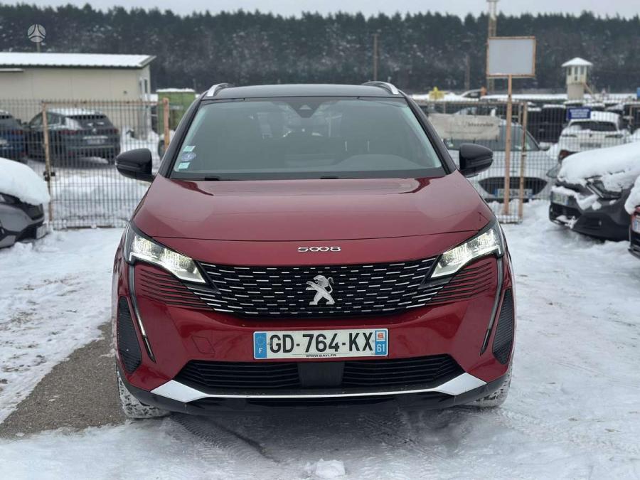 Sarkans Peugeot 5008 2021 Viļņa, ar dzinēja tilpumu 1.20 L un nobraukumu 147 tūkst. km par 14519 €, foto 2 vietnē AUTOMOTO.COM.LV