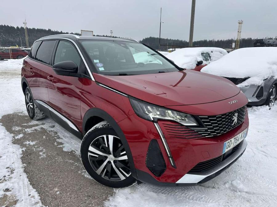 Sarkans Peugeot 5008 2021 Viļņa, ar dzinēja tilpumu 1.20 L un nobraukumu 147 tūkst. km par 14519 €, foto 3 vietnē AUTOMOTO.COM.LV