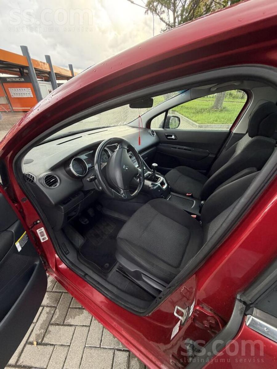 Sarkans Peugeot 5008 2010 Rīga, ar dzinēja tilpumu 1.60 L un nobraukumu 280 tūkst. km par 2800 €, foto 9 vietnē AUTOMOTO.COM.LV