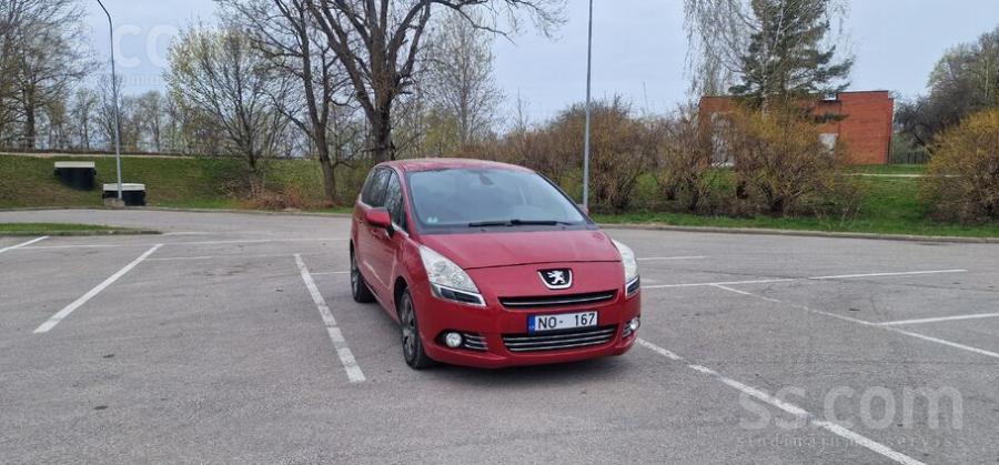 Sarkans Peugeot 5008 2011 Jēkabpils, ar dzinēja tilpumu 1.60 L un nobraukumu 230 tūkst. km par 3400 €, foto 7 vietnē AUTOMOTO.COM.LV