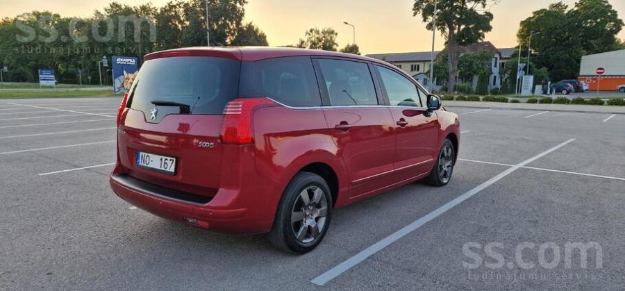 Sarkans Peugeot 5008 2011 Jēkabpils, ar dzinēja tilpumu 1.60 L un nobraukumu 230 tūkst. km par 3900 €, foto 5 vietnē AUTOMOTO.COM.LV