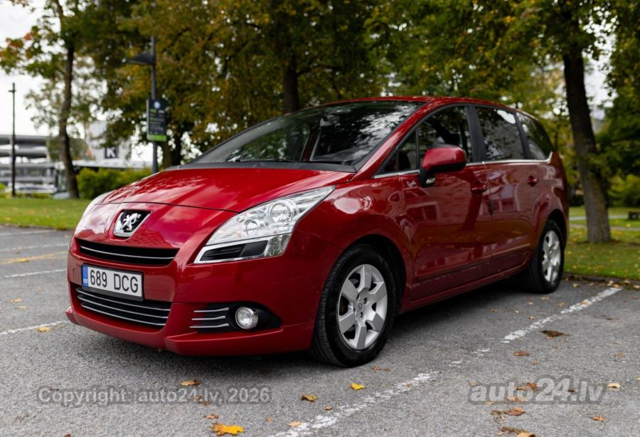 Sarkans Peugeot 5008 2012 Tallina, ar dzinēja tilpumu 1.60 L un nobraukumu 143 tūkst. km par 4799 €, foto 4 vietnē AUTOMOTO.COM.LV