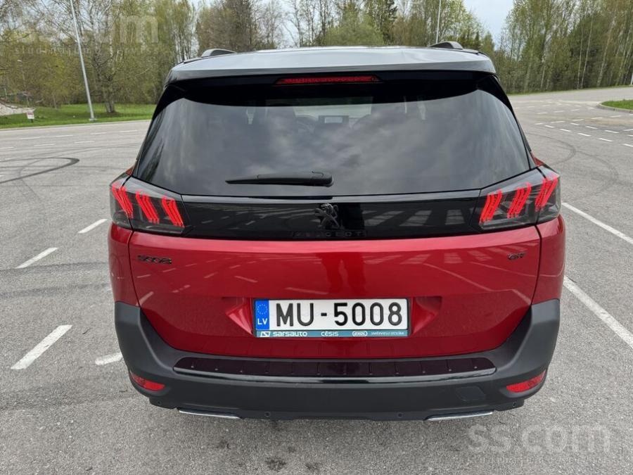 Red Peugeot 5008 2021 in Cesis, with an engine capacity of 1.50 L and mileage of 74 thousand km for 34900 €, photo 5 on AUTOMOTO.COM.LV