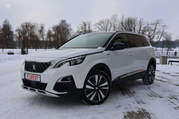 White Peugeot 5008 2017 in Alytus, with an engine capacity of 1.20 L and mileage of 197 thousand km for 9950 €, photo 1 on AUTOMOTO.COM.LV