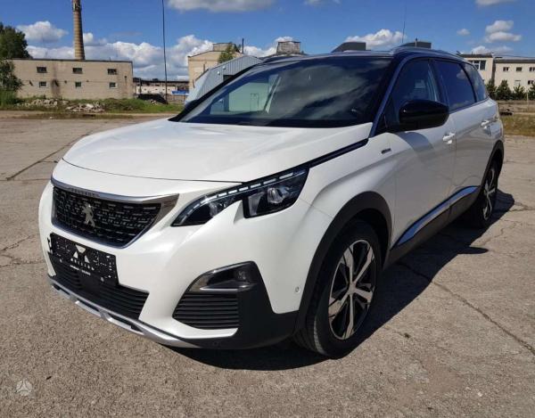 Balts Peugeot 5008 2017 Šauļi, ar dzinēja tilpumu 2.00 L un nobraukumu 182 tūkst. km par 12700 €, foto 1 vietnē AUTOMOTO.COM.LV