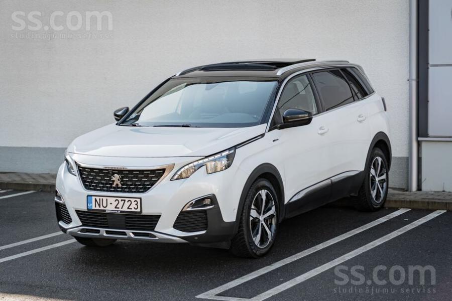 Balts Peugeot 5008 2018 Rīga, ar dzinēja tilpumu 2.00 L un nobraukumu 0 tūkst. km par 18500 €, foto 1 vietnē AUTOMOTO.COM.LV