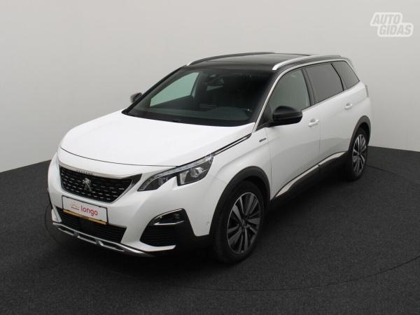 White Peugeot 5008 2018 in Vilnius, with an engine capacity of 1.20 L and mileage of 146 thousand km for 13599 €, photo 1 on AUTOMOTO.COM.LV