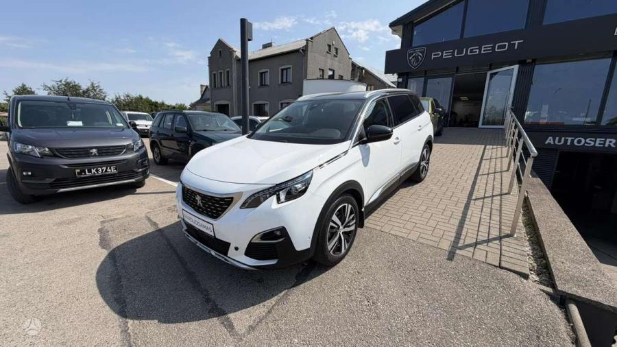 Balts Peugeot 5008 2018 Šauļi, ar dzinēja tilpumu 1.20 L un nobraukumu 84 tūkst. km par 14350 €, foto 1 vietnē AUTOMOTO.COM.LV