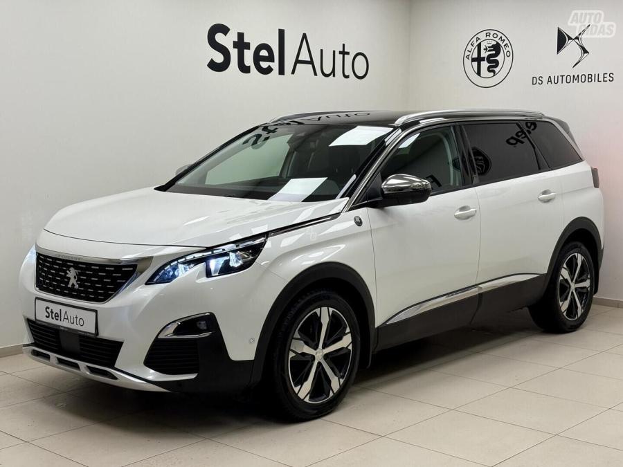 White Peugeot 5008 2019 in Vilnius, with an engine capacity of 1.20 L and mileage of 67 thousand km for 17790 €, photo 2 on AUTOMOTO.COM.LV