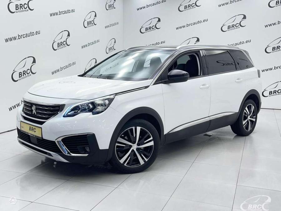 White Peugeot 5008 2019 in Vilnius, with an engine capacity of 1.60 L and mileage of 202 thousand km for 11200 €, photo 1 on AUTOMOTO.COM.LV