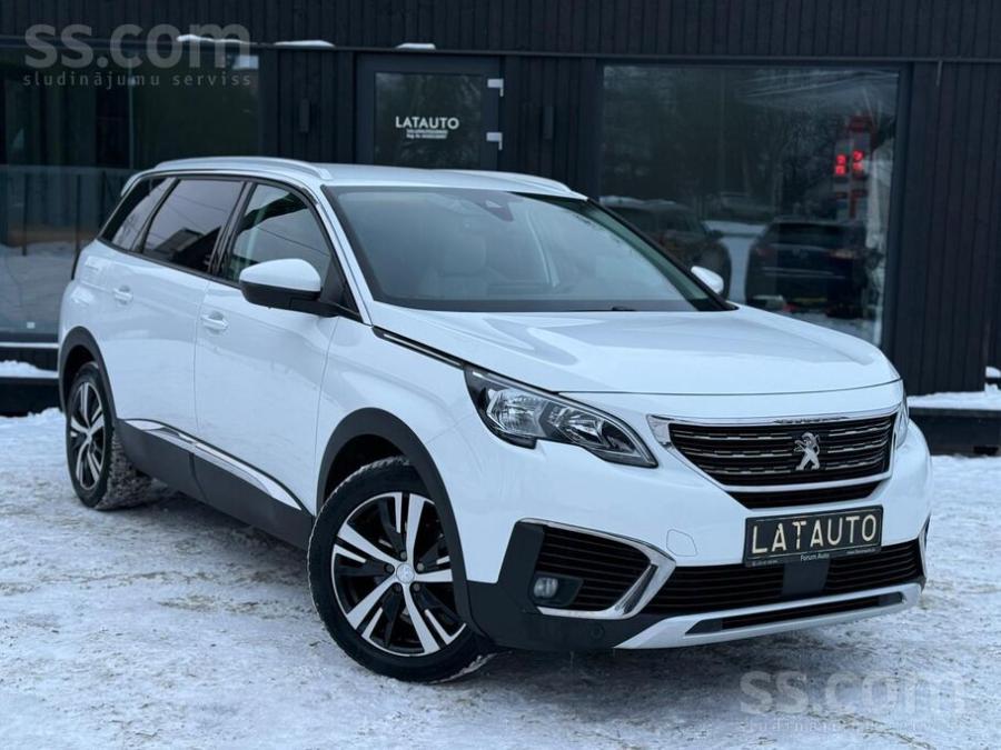 White Peugeot 5008 2019 in Riga, with an engine capacity of 1.50 L and mileage of 81 thousand km for 15700 €, photo 4 on AUTOMOTO.COM.LV