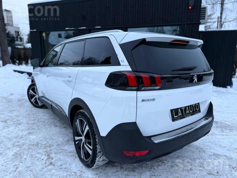 White Peugeot 5008 2019 in Riga, with an engine capacity of 1.50 L and mileage of 81 thousand km for 15700 €, photo 9 on AUTOMOTO.COM.LV