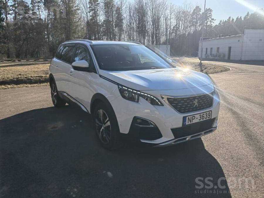 White Peugeot 5008 2019 in Riga, with an engine capacity of 1.50 L and mileage of 148 thousand km for 14990 €, photo 6 on AUTOMOTO.COM.LV