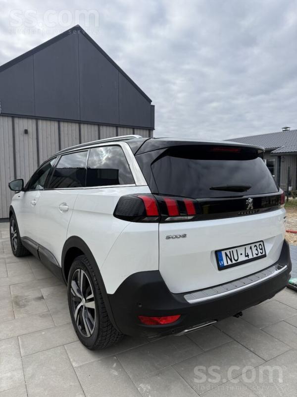 Balts Peugeot 5008 2019 Rīga, ar dzinēja tilpumu 1.50 L un nobraukumu 153 tūkst. km par 15400 €, foto 3 vietnē AUTOMOTO.COM.LV