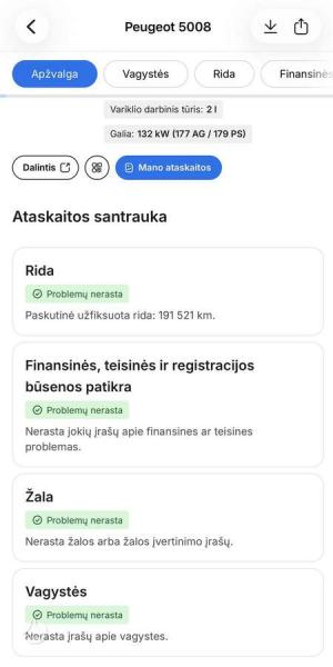 Balts Peugeot 5008 2019 Tauragė, ar dzinēja tilpumu 2.00 L un nobraukumu 201 tūkst. km par 14600 €, foto 58 vietnē AUTOMOTO.COM.LV