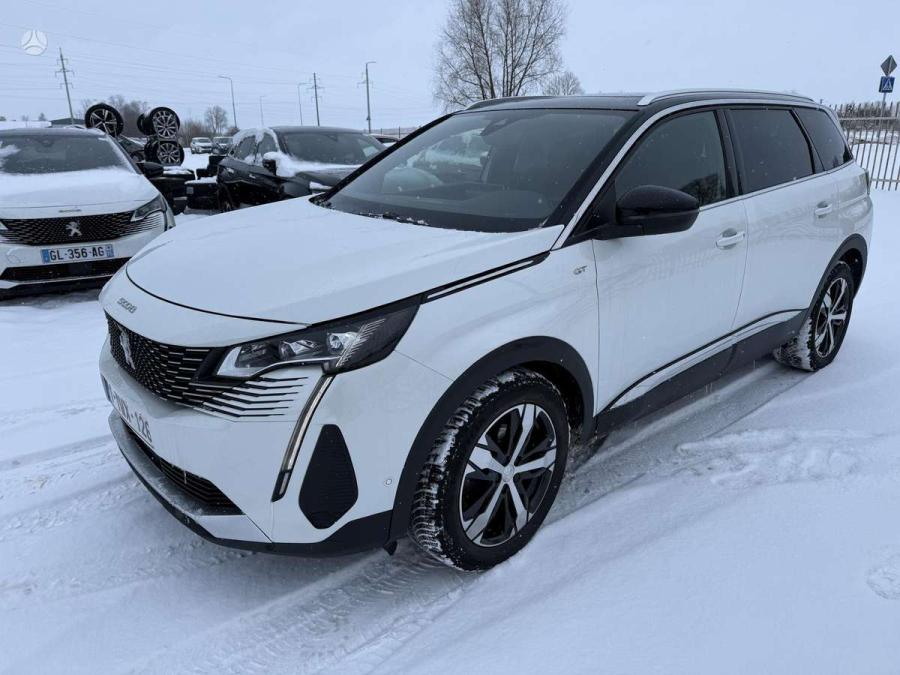 Balts Peugeot 5008 2021 Marijampole, ar dzinēja tilpumu 1.50 L un nobraukumu 130 tūkst. km par 19481 €, foto 1 vietnē AUTOMOTO.COM.LV