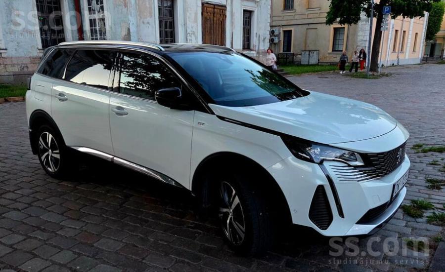 Balts Peugeot 5008 2021 Rīga, ar dzinēja tilpumu 1.50 L un nobraukumu 52 tūkst. km par 23350 €, foto 3 vietnē AUTOMOTO.COM.LV