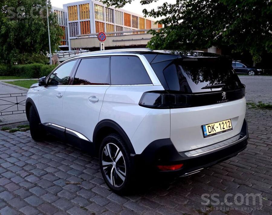 Balts Peugeot 5008 2021 Rīga, ar dzinēja tilpumu 1.50 L un nobraukumu 52 tūkst. km par 23350 €, foto 5 vietnē AUTOMOTO.COM.LV