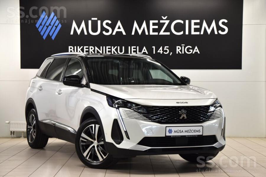 White Peugeot 5008 2021 in Riga, with an engine capacity of 1.20 L and mileage of 104 thousand km for 17990 €, photo 7 on AUTOMOTO.COM.LV