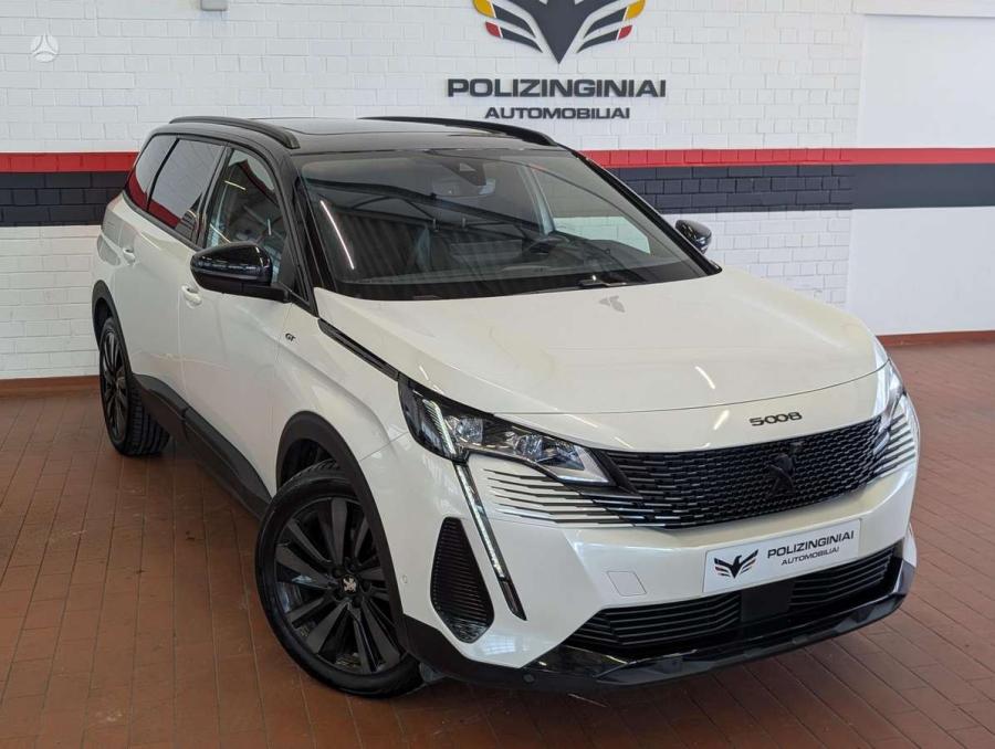 Balts Peugeot 5008 2023 Kauņa, ar dzinēja tilpumu 1.97 L un nobraukumu 64 tūkst. km par 31200 €, foto 3 vietnē AUTOMOTO.COM.LV