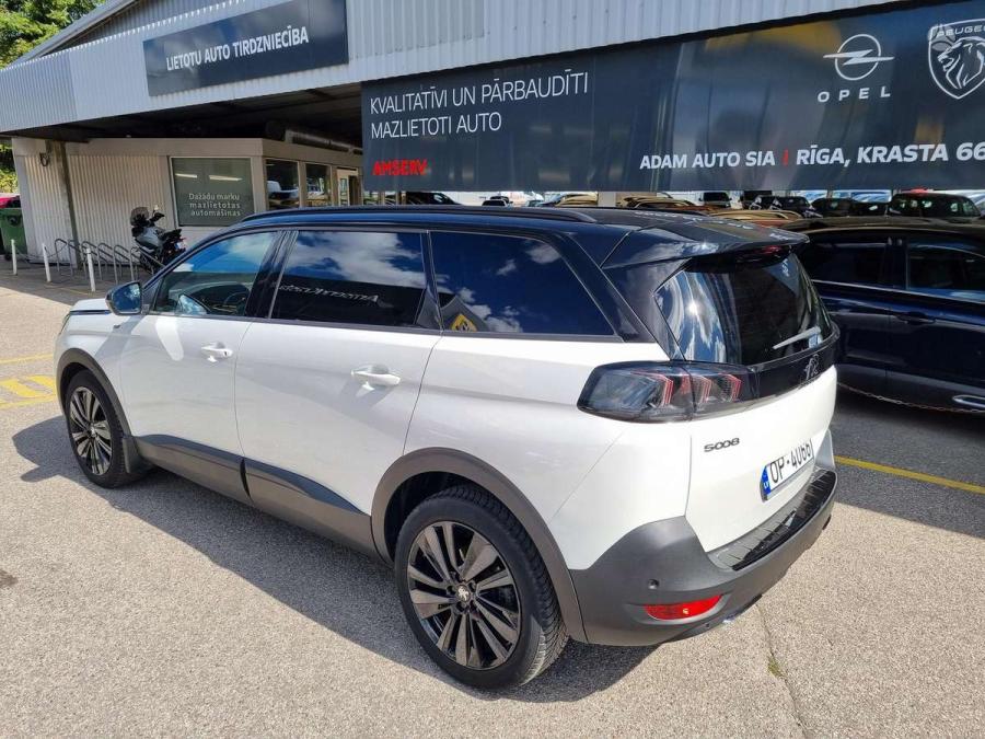 Balts Peugeot 5008 2024 Rīga, ar dzinēja tilpumu 1.50 L un nobraukumu 39 tūkst. km par 24300 €, foto 5 vietnē AUTOMOTO.COM.LV