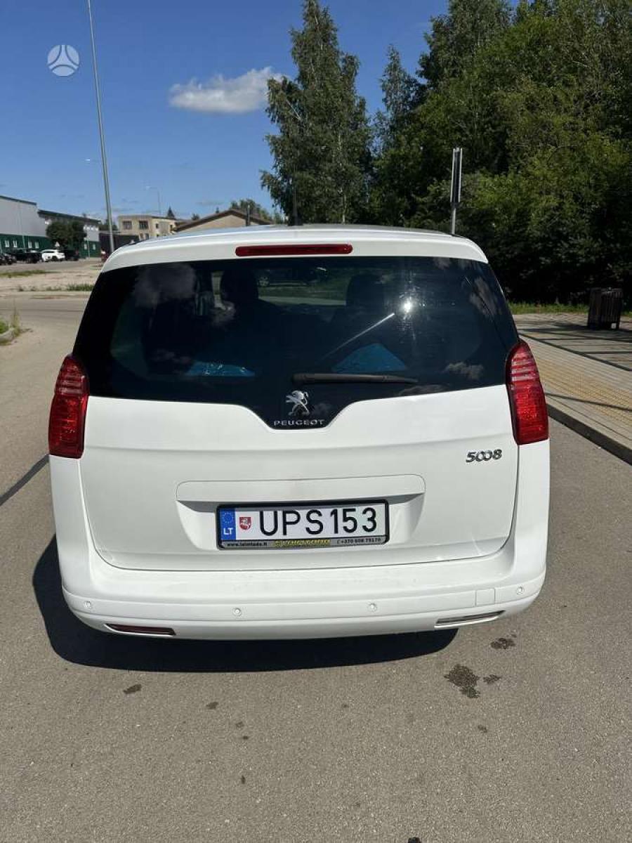Balts Peugeot 5008 2014 Telšiai, ar dzinēja tilpumu 1.56 L un nobraukumu 321 tūkst. km par 4150 €, foto 7 vietnē AUTOMOTO.COM.LV