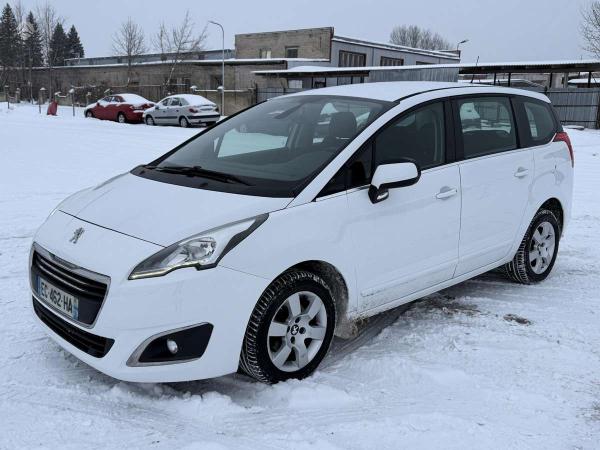 White Peugeot 5008 2016 in Taurage, with an engine capacity of 1.56 L and mileage of 268 thousand km for 5200 €, photo 1 on AUTOMOTO.COM.LV