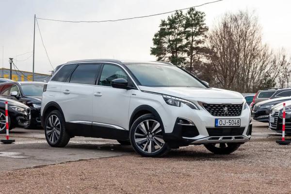 Balts Peugeot 5008 2018 Rīga, ar dzinēja tilpumu 1.60 L un nobraukumu 203 tūkst. km par 15995 €, foto  vietnē AUTOMOTO.COM.LV