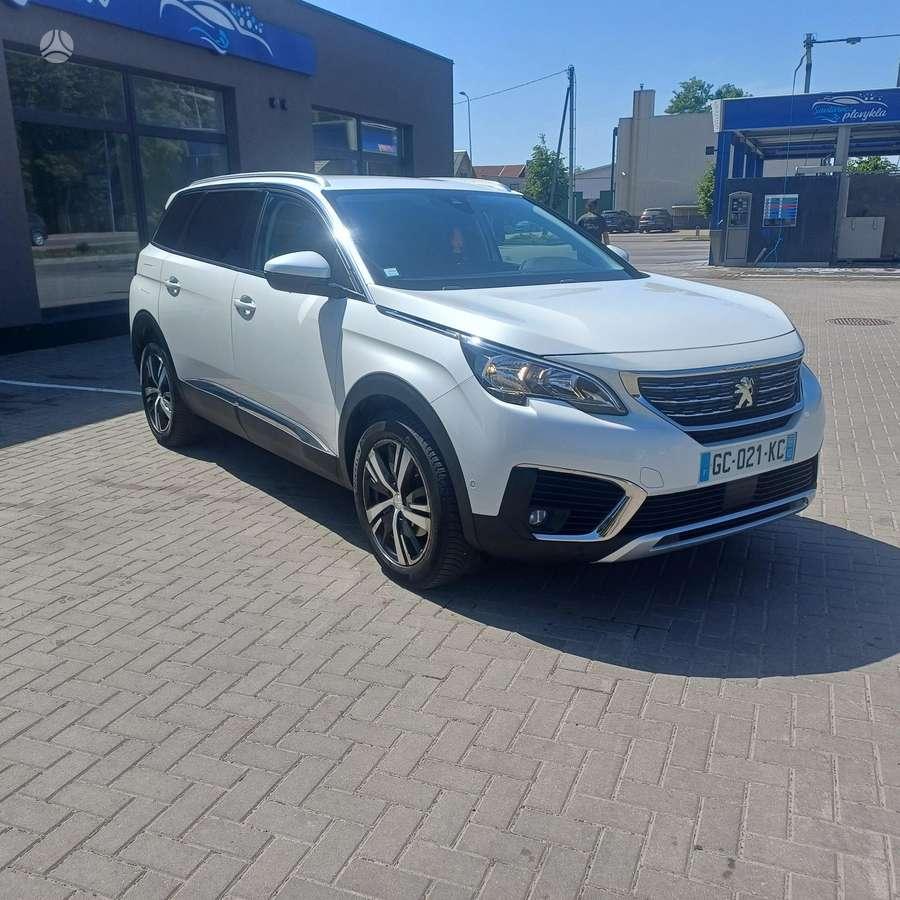 White Peugeot 5008 2018 in Taurage, with an engine capacity of 1.50 L and mileage of 178 thousand km for 11500 €, photo 1 on AUTOMOTO.COM.LV