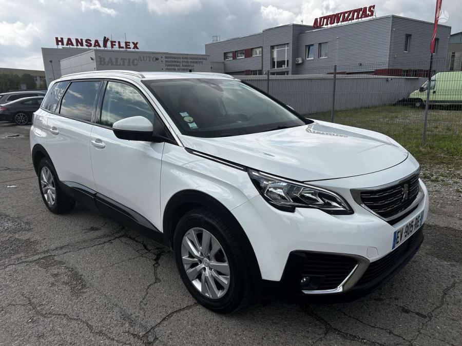 Balts Peugeot 5008 2018 Panevēža, ar dzinēja tilpumu 1.56 L un nobraukumu 241 tūkst. km par 8400 €, foto 1 vietnē AUTOMOTO.COM.LV