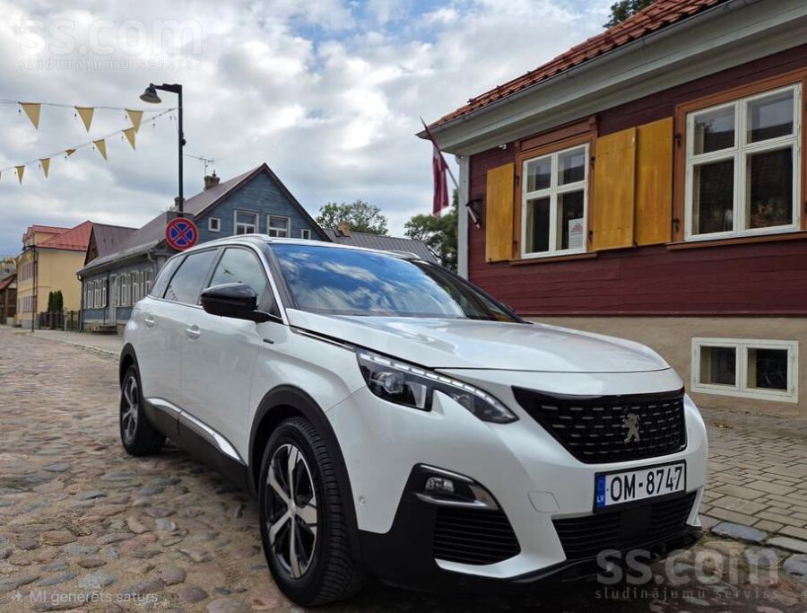 White Peugeot 5008 2019 in Jelgava, with an engine capacity of 1.50 L and mileage of 233 thousand km for 13250 €, photo 4 on AUTOMOTO.COM.LV