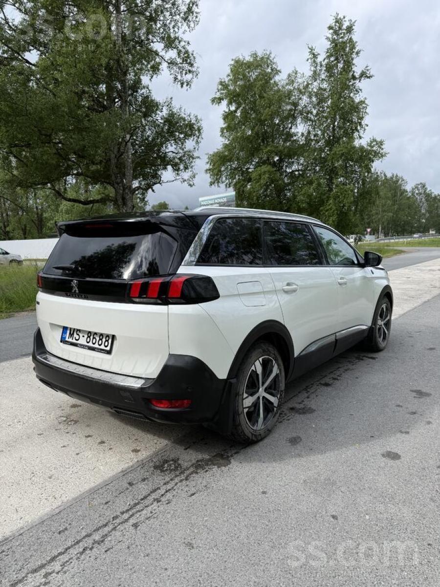 Balts Peugeot 5008 2020 Madona, ar dzinēja tilpumu 1.50 L un nobraukumu 232 tūkst. km par 16940 €, foto 5 vietnē AUTOMOTO.COM.LV