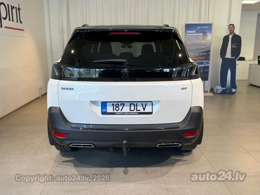 White Peugeot 5008 2023 in Tallinn, with an engine capacity of 1.50 L and mileage of 77 thousand km for 26500 €, photo 8 on AUTOMOTO.COM.LV