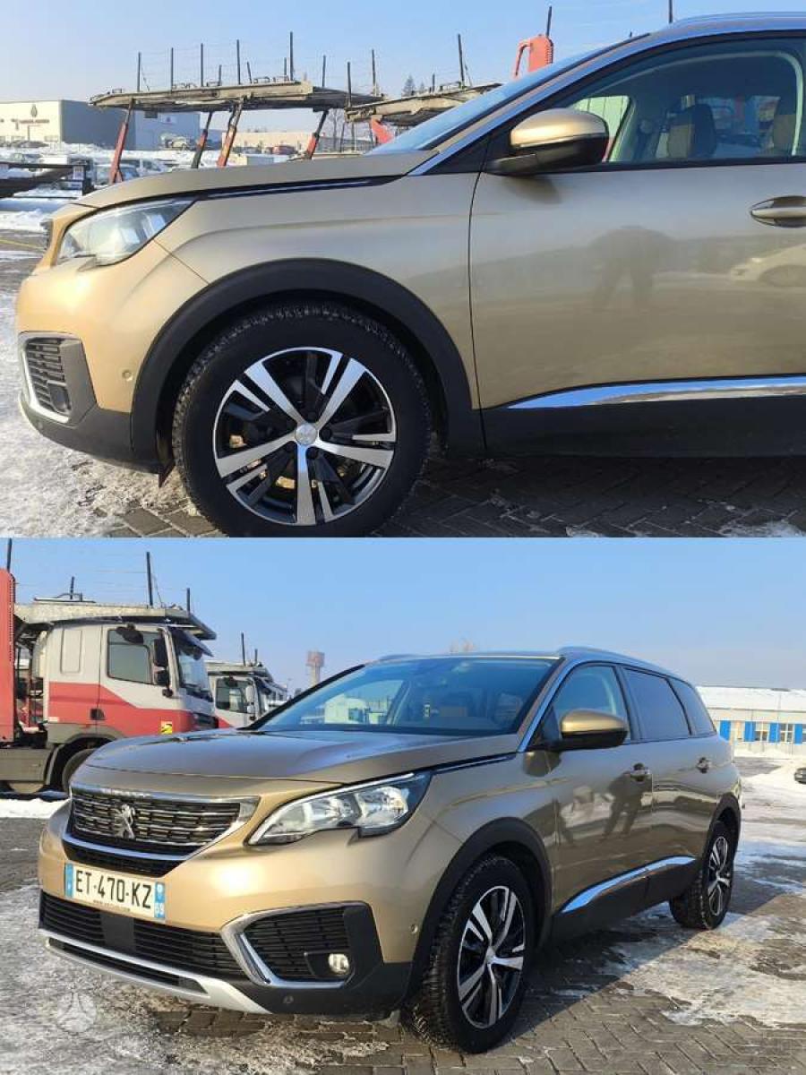 Yellow Peugeot 5008 2018 in Taurage, with an engine capacity of 1.20 L and mileage of 120 thousand km for 10200 €, photo 6 on AUTOMOTO.COM.LV