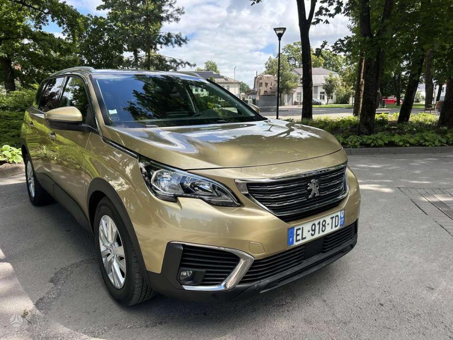 Желтый Пежо 5008 2017 в Таураге, объемом двигателя 1.20 л и пробегом 150 тыс. км за 7250 €, фото 4 на AUTOMOTO.COM.LV