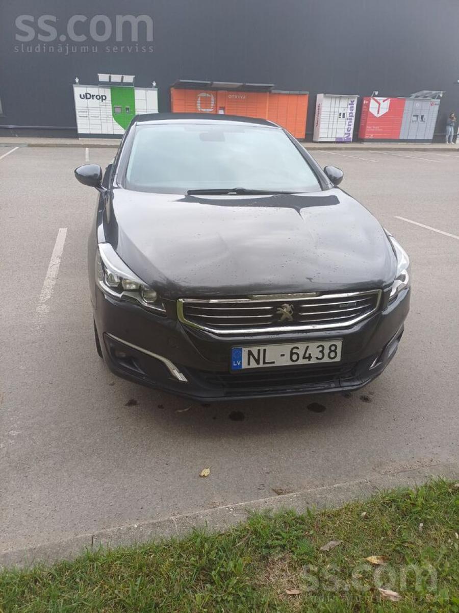 Black Peugeot 508 2015 in Riga, with an engine capacity of 2.00 L and mileage of 255 thousand km for 6000 €, photo 5 on AUTOMOTO.COM.LV