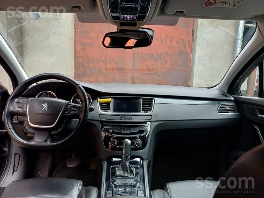 Black Peugeot 508 2015 in Riga, with an engine capacity of 2.00 L and mileage of 255 thousand km for 6000 €, photo 13 on AUTOMOTO.COM.LV
