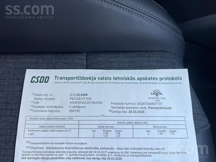 Черный Пежо 508 2019 в Кулдига, объемом двигателя 1.50 л и пробегом 284 тыс. км за 9790 €, фото 32 на AUTOMOTO.COM.LV