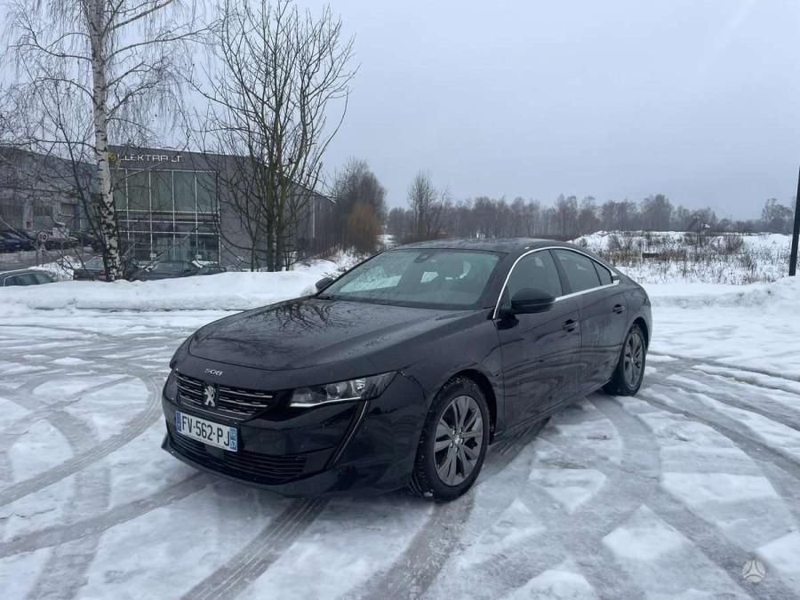 Black Peugeot 508 2021 in Kaunas, with an engine capacity of 1.50 L and mileage of 211 thousand km for 10890 €, photo 1 on AUTOMOTO.COM.LV