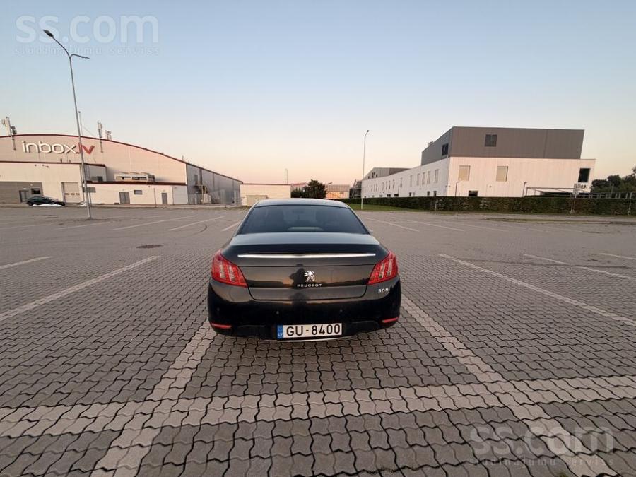 Black Peugeot 508 2011 in Riga, with an engine capacity of 2.00 L and mileage of 240 thousand km for 3500 €, photo 3 on AUTOMOTO.COM.LV