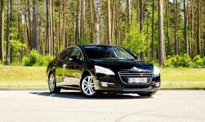 Black Peugeot 508 2012 in Riga, with an engine capacity of 1.60 L and mileage of 282 thousand km for 16200 €, photo 4 on AUTOMOTO.COM.LV