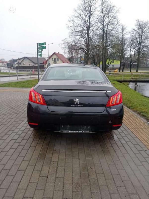 Melns Peugeot 508 2012 Raseiniai, ar dzinēja tilpumu 2.00 L un nobraukumu 155 tūkst. km par 2999 €, foto 7 vietnē AUTOMOTO.COM.LV