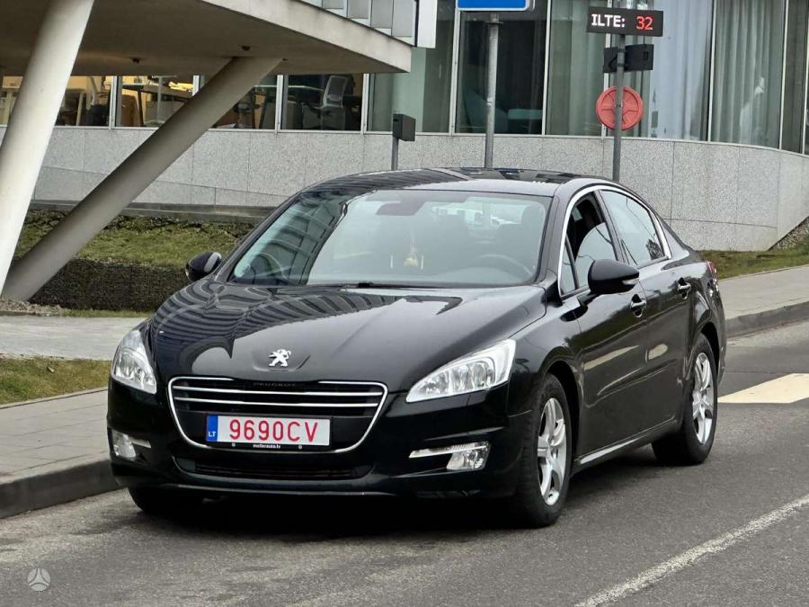 Black Peugeot 508 2013 in Vilnius, with an engine capacity of 1.60 L and mileage of 146 thousand km for 3850 €, photo 1 on AUTOMOTO.COM.LV