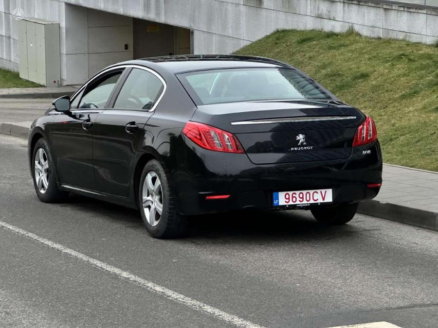 Black Peugeot 508 2013 in Vilnius, with an engine capacity of 1.60 L and mileage of 146 thousand km for 3850 €, photo 6 on AUTOMOTO.COM.LV
